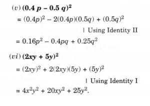 NCERT Solutions for Class 8 Maths Chapter 9 Algebraic Expressions and Identities Ex 9.5