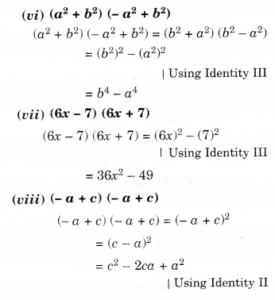 NCERT Solutions for Class 8 Maths Chapter 9 Algebraic Expressions and Identities Ex 9.5