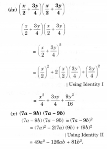 NCERT Solutions for Class 8 Maths Chapter 9 Algebraic Expressions and Identities Ex 9.5