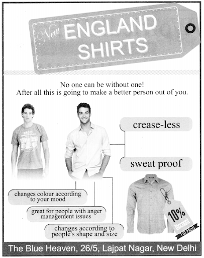 Advertisement Writing Format Class 12 Examples, Questions