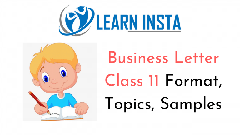 Business Letter Format Class 11 Examples, Questions