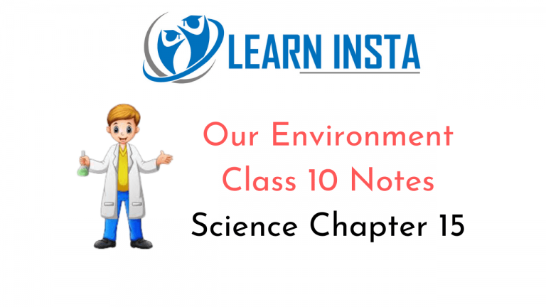 Our Environment Class 10 Notes Science Chapter 15