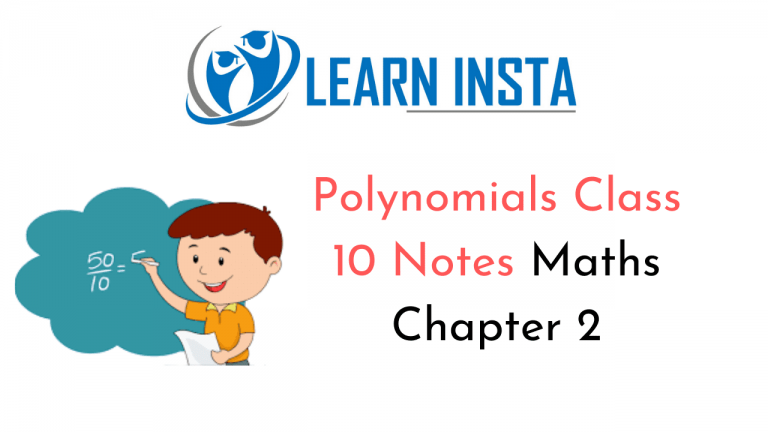 Polynomials Class 10 Notes Maths Chapter 2
