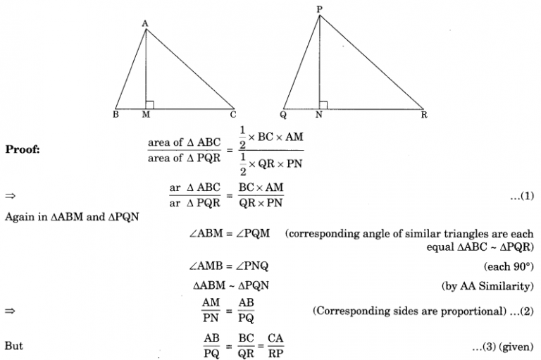 Triangles Class 10 Notes Maths Chapter 6