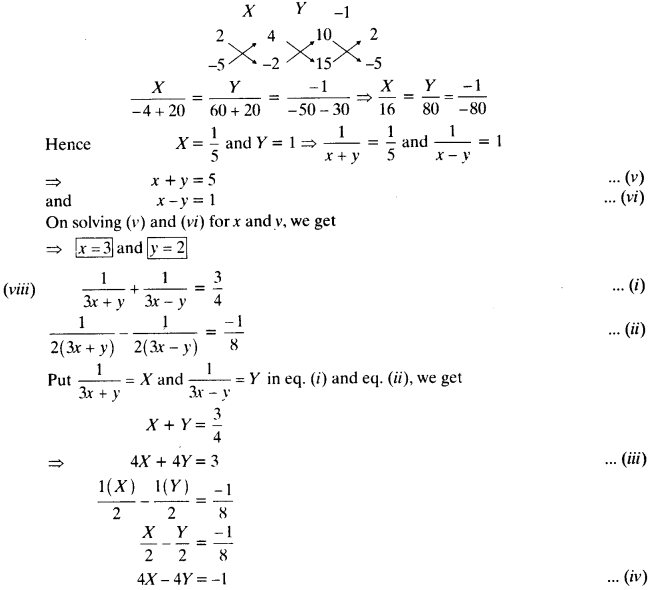 NCERT Solutions for Class 10 Maths Chapter 3 Pair of Linear Equations ...