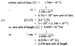 Units and Measurements Class 11 Important Extra Questions Physics Chapter 2