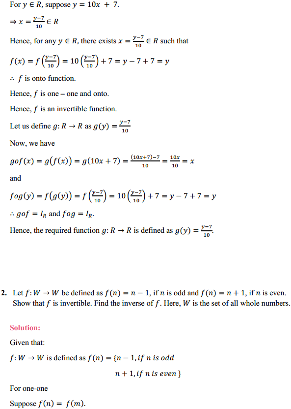 Ncert Solutions For Class 12 Maths Chapter 1 Relations And Functions