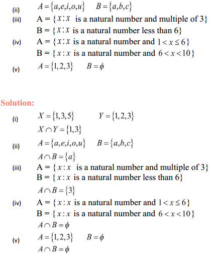 NCERT Solutions for Class 11 Maths Chapter 1 Sets Ex 1.4