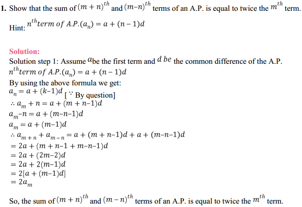 NCERT Solutions for Class 11 Maths Chapter 9 Sequences and Series ...