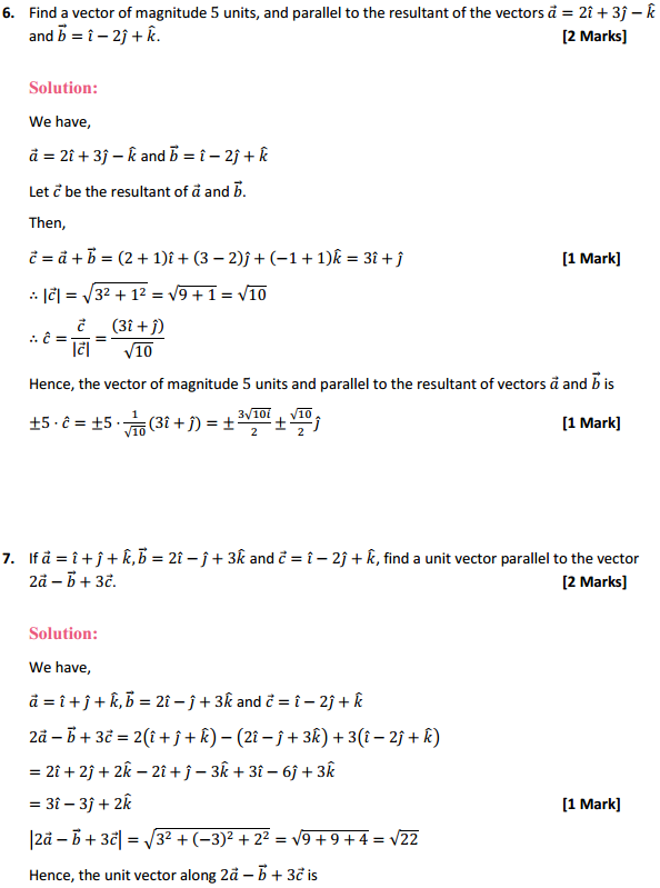 NCERT Solutions for Class 12 Maths Chapter 10 Vector Algebra ...