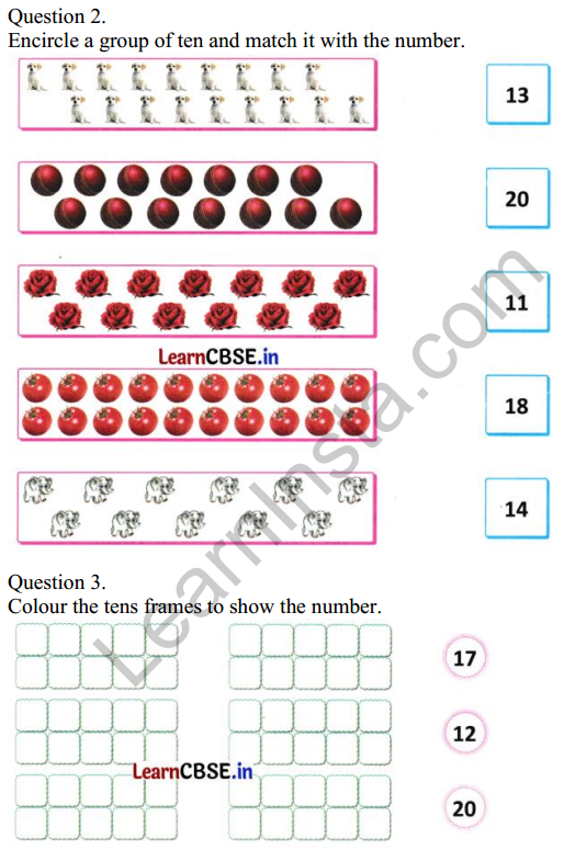 Making 10 Class 1 Worksheet with Answers Maths Chapter 4