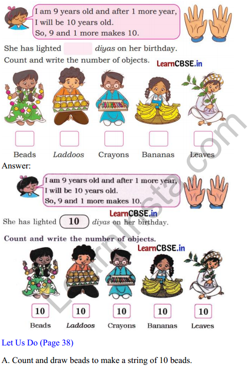 Joyful Mathematics Class 1 Solutions Chapter 4 Making 10 (Numbers 10 to 20)