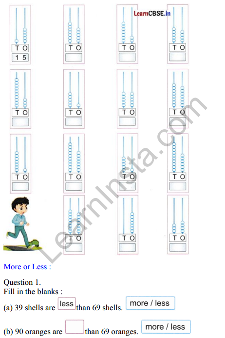 A Day at the Beach Class 2 Worksheet with Answers Maths Chapter 1