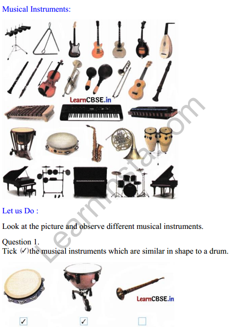 Shapes Around Us Class 2 Worksheet with Answers Maths Chapter 2