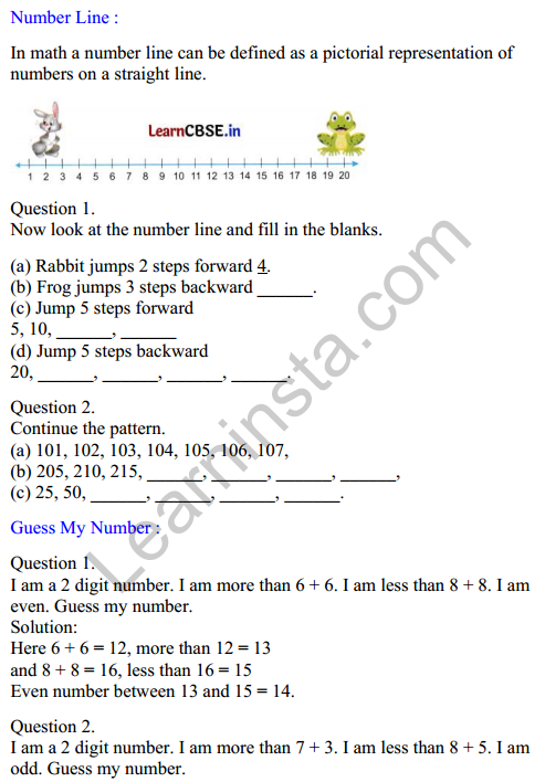 Fun with Numbers Class 2 Worksheet with Answers Maths Chapter 3
