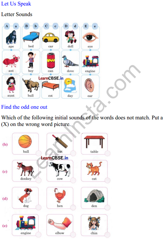 Two Little Hands Class 1 Worksheet with Answers English Chapter 1