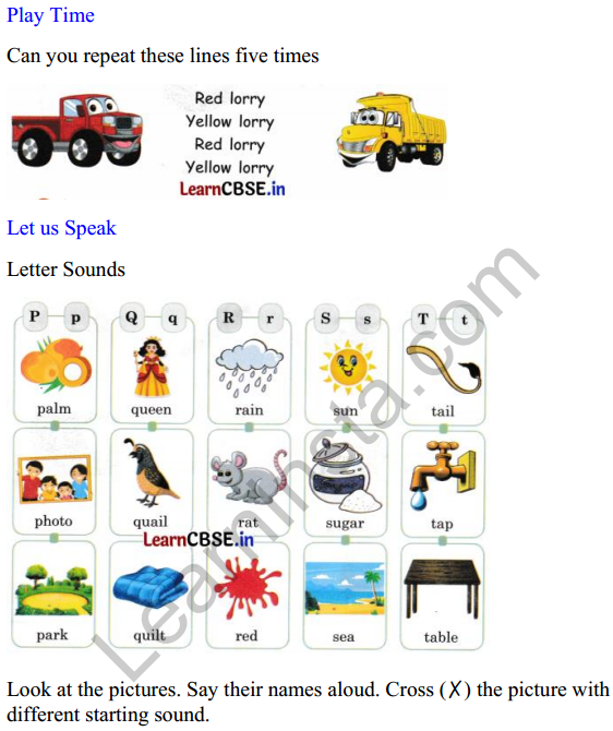 Greetings Class 1 Worksheet with Answers English Chapter 2