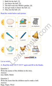 Picture Reading Class 2 Question Answer English Chapter 2
