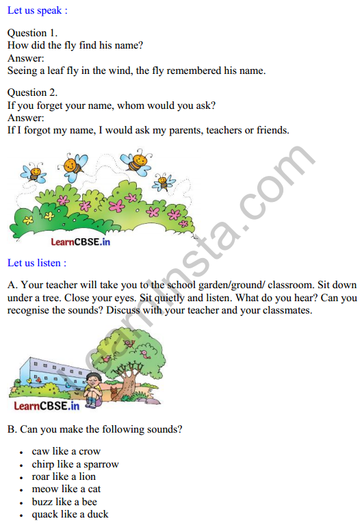 My Name Class 2 Question Answer English Chapter 9