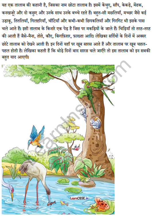 Talab Class 2 Question Answer Hindi Chapter 13