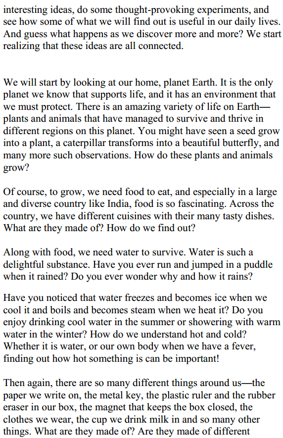 The Wonderful World of Science Class 6 Notes Science Chapter 1