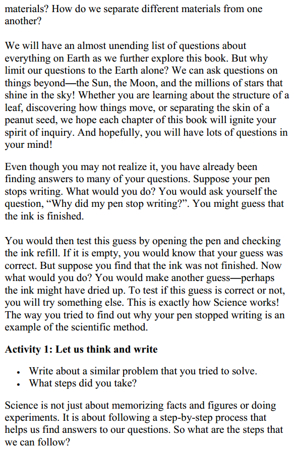 The Wonderful World of Science Class 6 Notes Science Chapter 1