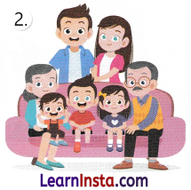 Family and Friends Class 3 Worksheet with Answers EVS Chapter 1