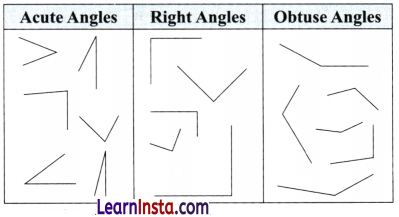 Lines and Angles Class 6 Solutions Question Answer