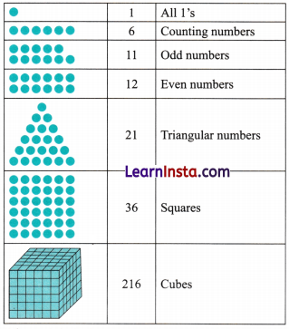Patterns in Mathematics Class 6 Solutions Question Answer