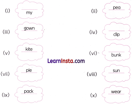 A Show of Clouds Class 2 Worksheet with Answers English Chapter 8