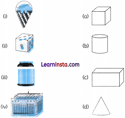 Shapes Around Us Class 2 Worksheet with Answers Maths Chapter 2