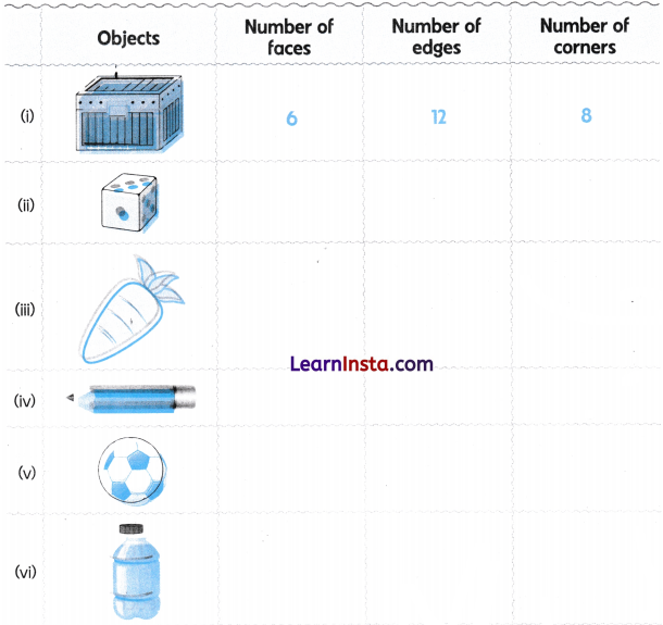 Shapes Around Us Class 2 Worksheet with Answers Maths Chapter 2