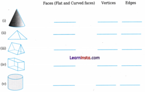 Shapes Around Us Class 4 Worksheet with Answers Maths Chapter 1