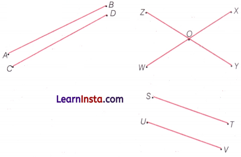 Parallel and Intersecting Lines Class 7 Extra Questions Maths Chapter 5