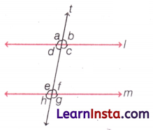 Parallel and Intersecting Lines Class 7 Extra Questions Maths Chapter 5