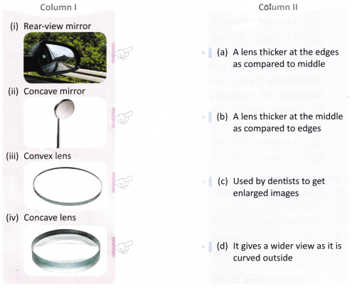 Light: Mirrors and Lenses Class 8 Worksheet with Answers Science Chapter 10